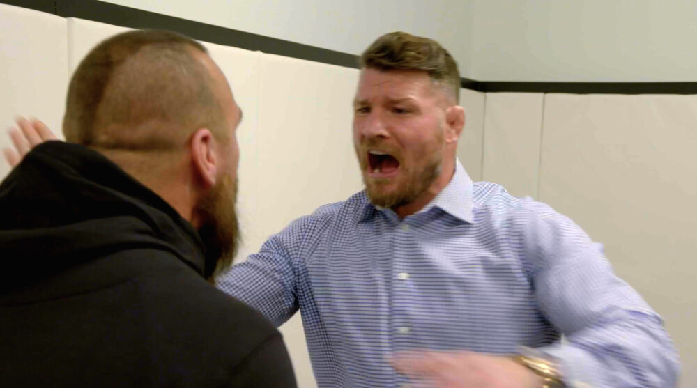Michael Bisping Dishes Out Warm Up Slaps in Power Slap Locker Room ...