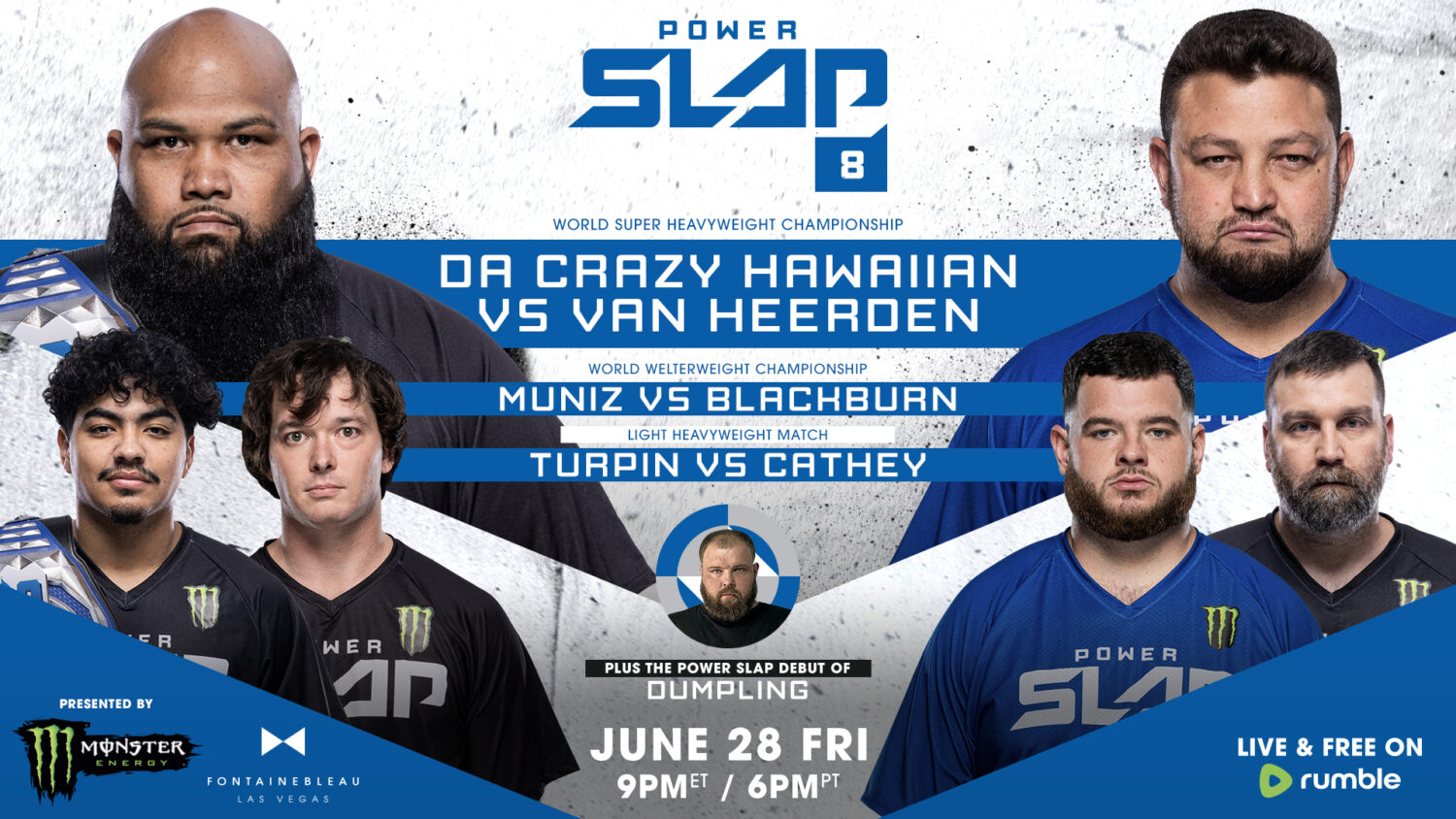 Power Slap 8: Da Crazy Hawaiian vs Van Heerden Official Weigh-in ...