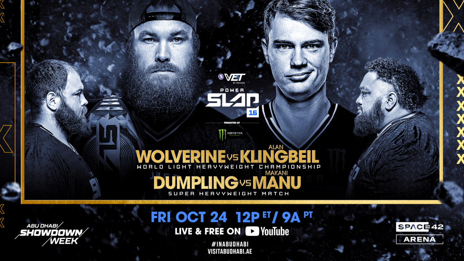 Power Slap 16 Full Fight Card & Coin Toss Winners - Power Slap