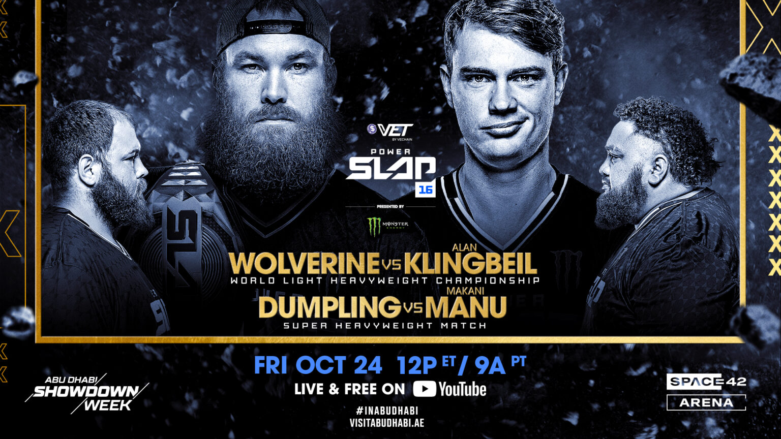 Power Slap 16 Full Fight Card & Coin Toss Winners - Power Slap