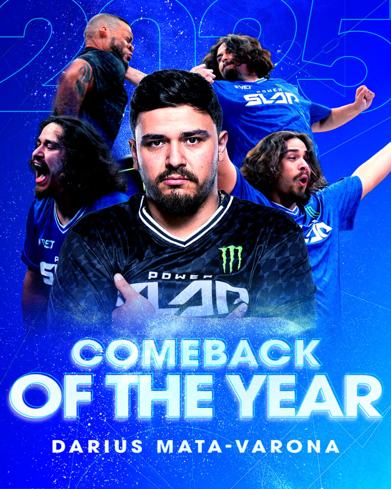 Power Slap Awards 2025 | Comeback of the Year - Darius Mata-Varona ...